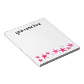 Personalized Stars Stationery for Girls Notepad | Zazzle