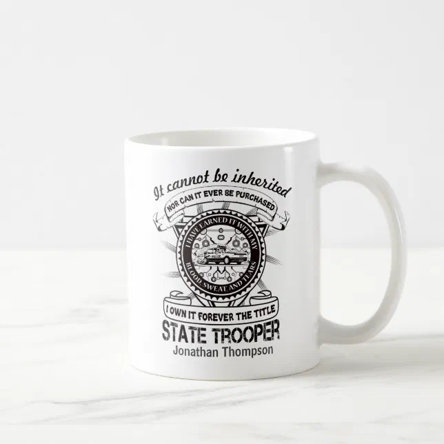 Personalized State Trooper Appreciation Coffee Mug | Zazzle
