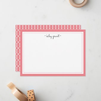Personalized Stationery Flat Card | Melon | Zazzle