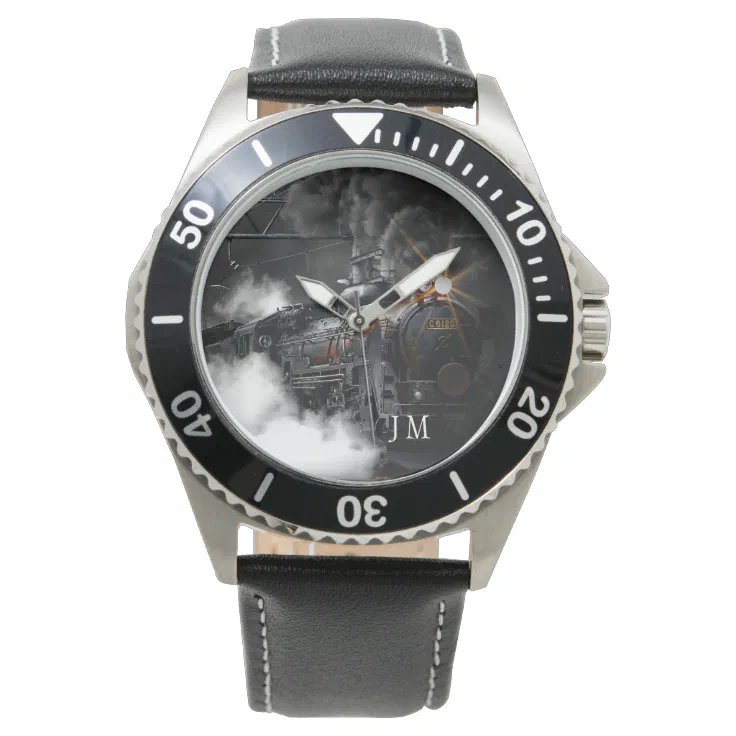 Personalized Steam Train Locomotive Watch | Zazzle