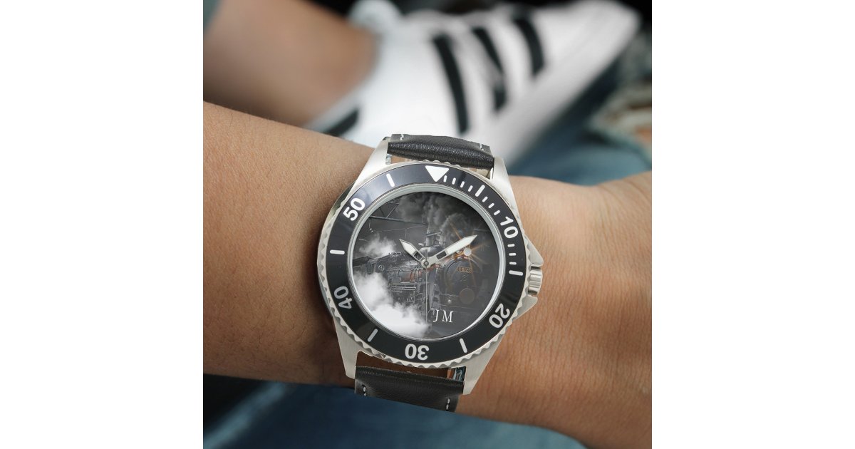 Personalized Steam Train Locomotive Watch | Zazzle
