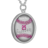 Personalized Sterling Silver Softball Jewelry | Zazzle
