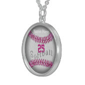 Personalized Sterling Silver Softball Jewelry | Zazzle