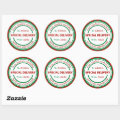 Personalized Sticker Special Delivery from Santa | Zazzle