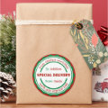 Personalized Sticker Special Delivery from Santa | Zazzle