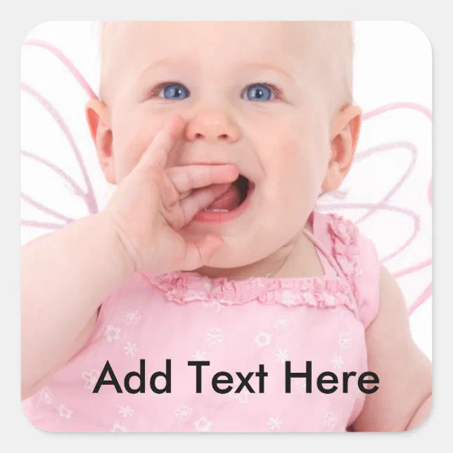 Personalized Stickers with Photos - add text | Zazzle