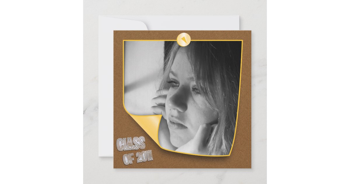 Personalized Sticky Note Graduation Invitation | Zazzle