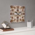 Personalized Stone Look MAN CAVE Clock Wall Decor | Zazzle