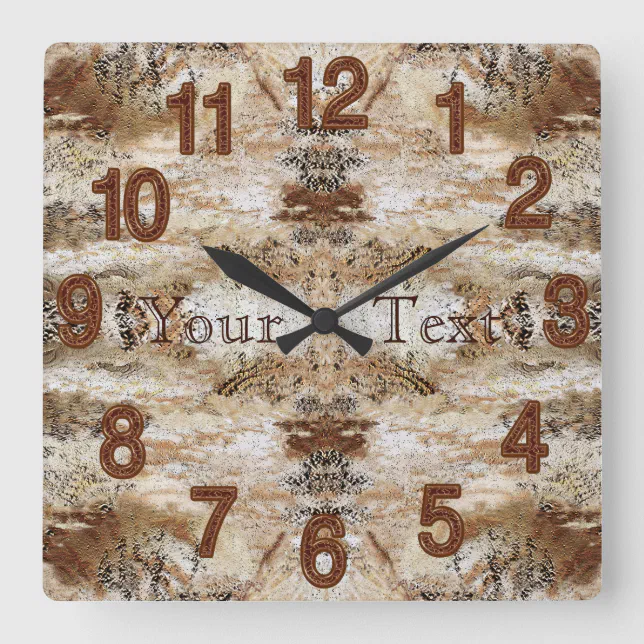 Personalized Stone Look MAN CAVE Clock Wall Decor | Zazzle