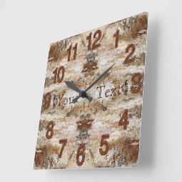 Personalized Stone Look MAN CAVE Clock Wall Decor | Zazzle