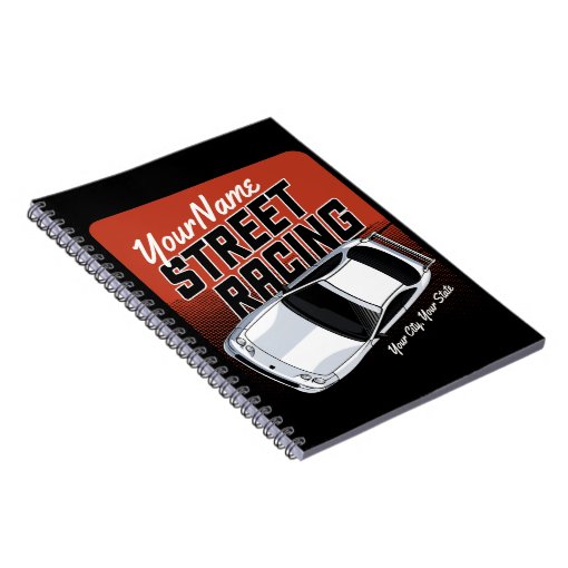 Personalized Street Racing Race Car Motorsport Notebook | Zazzle
