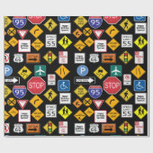 Personalized Street Signs Wrapping Paper | Zazzle