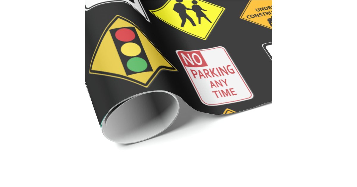 Personalized Street Signs Wrapping Paper | Zazzle