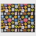 Personalized Street Signs Wrapping Paper | Zazzle