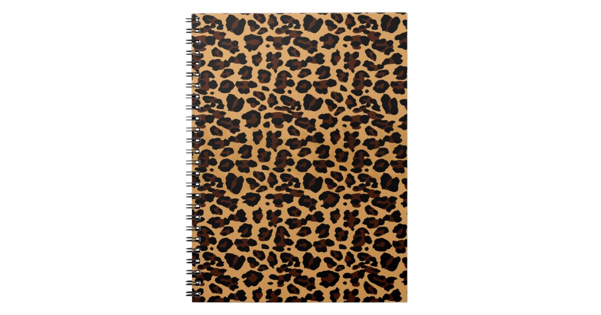Personalized Stylish Chic Animal Leopard Print Notebook | Zazzle