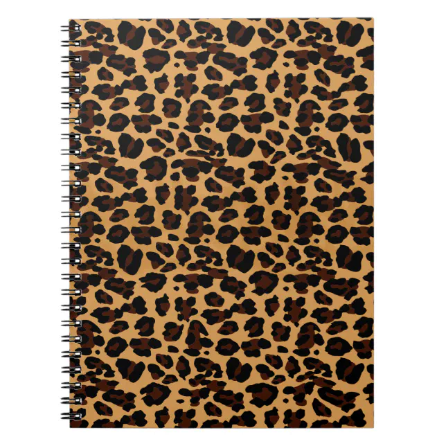 Personalized Stylish Chic Animal Leopard Print Notebook | Zazzle