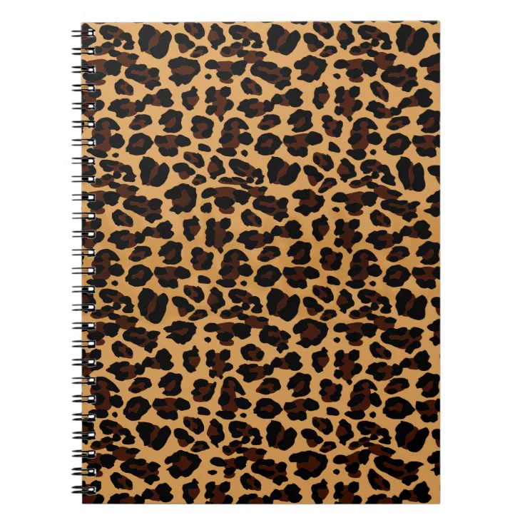 Personalized Stylish Chic Animal Leopard Print Notebook | Zazzle