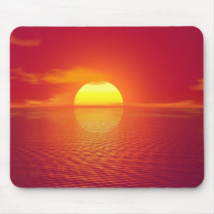 Personalized Sunset Beach Mouse Pad | Zazzle.com