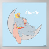 Personalized Sweet Dumbo and Timothy Sleeping Poster | Zazzle