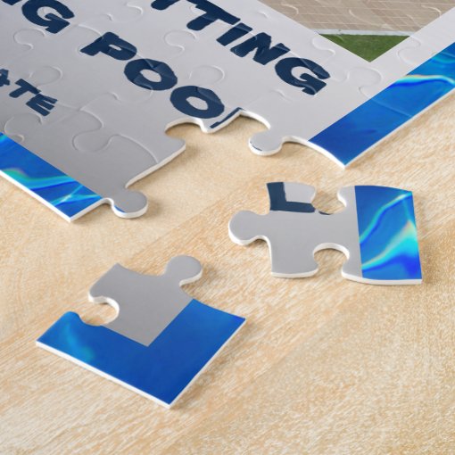 Personalized Swimming Pool Surprise Jigsaw Puzzle | Zazzle