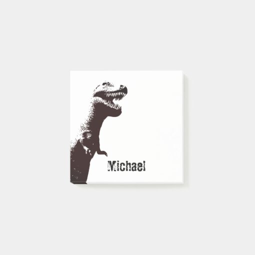 Personalized T-Rex Post-it Notes | Zazzle