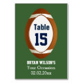 Personalized table numbers Sports Party football | Zazzle