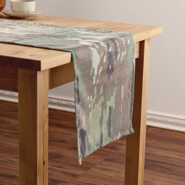 Personalized Table Runner Army OCP Camo Uniform | Zazzle