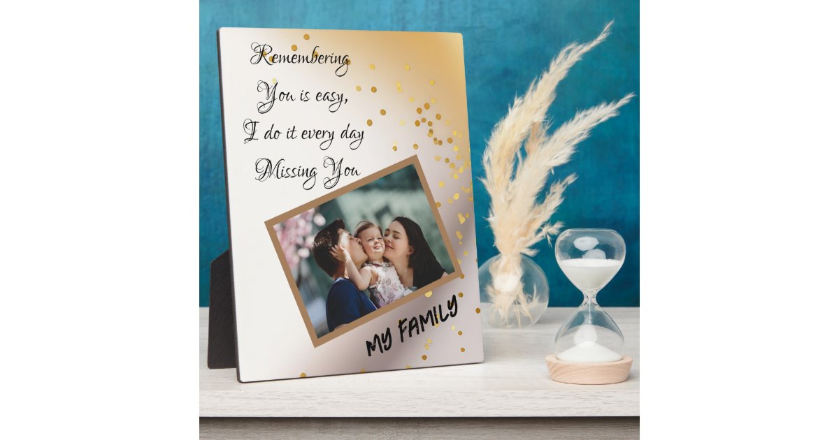 Personalized Tabletop Plaque 8x10 With Easel | Zazzle