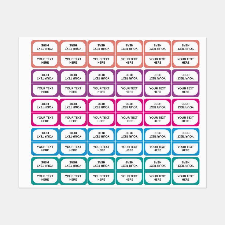 Personalized Tabs Divider Organizer Sticker Labels | Zazzle