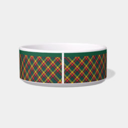 Personalized Tartan Clan Buchanan Plaid Pattern Bowl | Zazzle