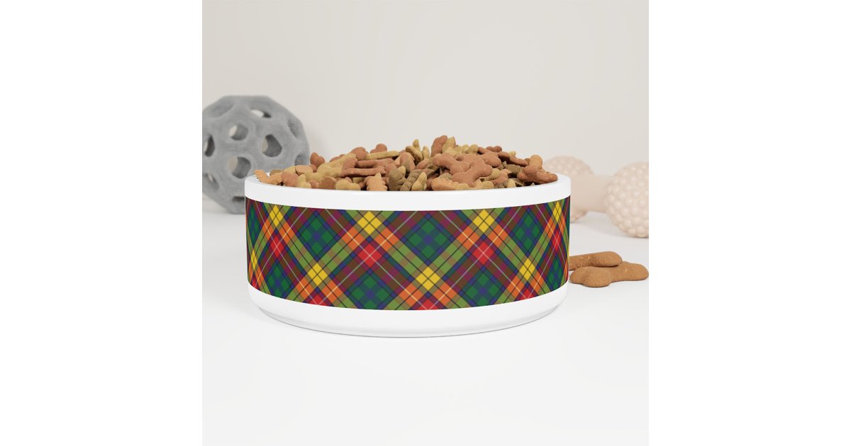 Personalized Tartan Clan Buchanan Plaid Pattern Bowl | Zazzle
