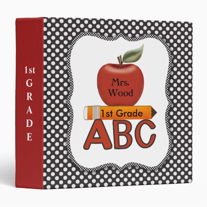 Personalized Teacher ABC Binder | Zazzle.com