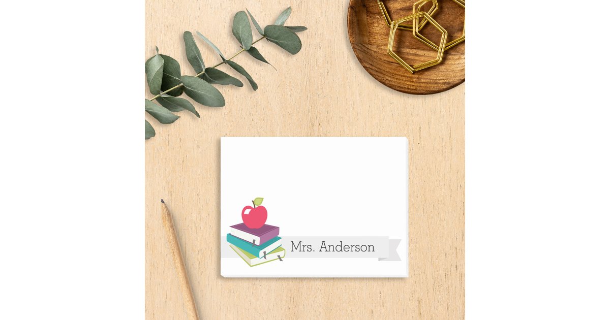 Personalized Teacher Books Apple Notes | Zazzle