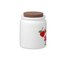 Personalized Teacher Candy Jar-Teacher with Apple Candy Jar | Zazzle