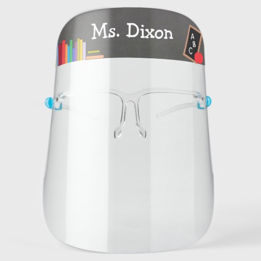 Personalized Teacher Face Shield | Zazzle