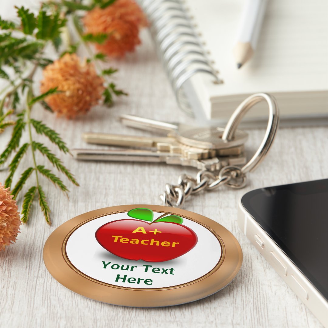 Personalized Teacher Keychains No Minimum or BULK | Zazzle