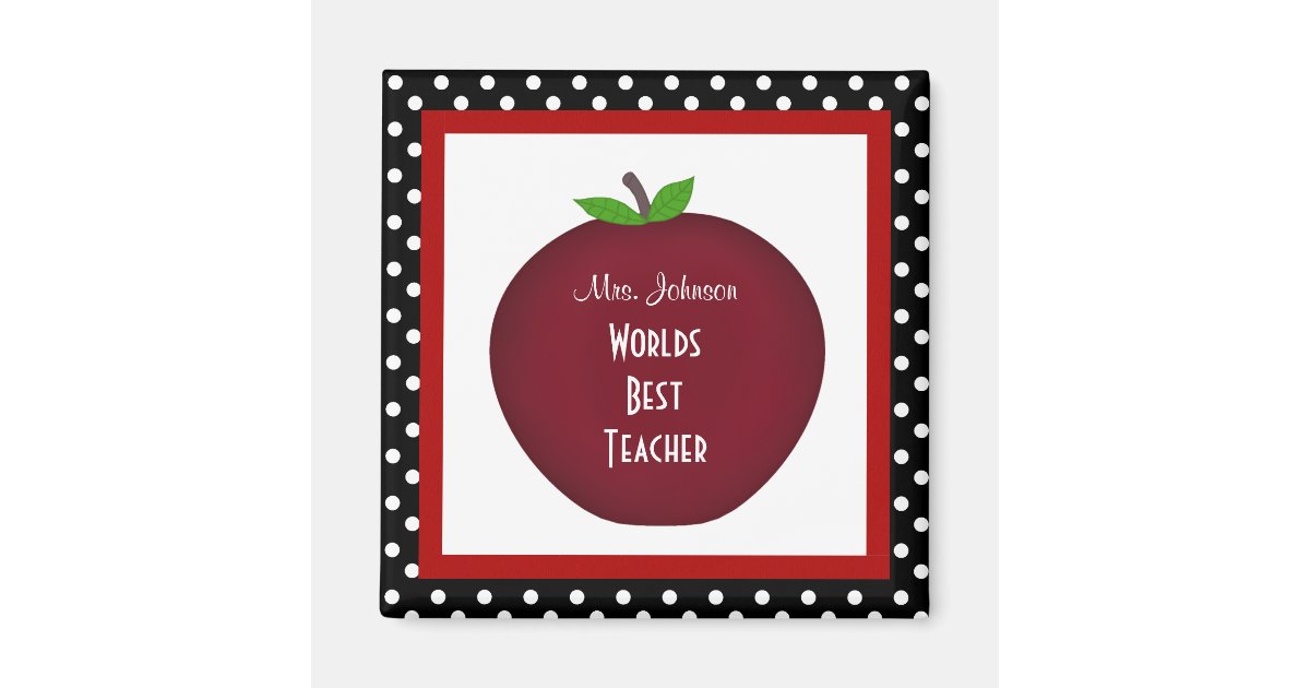 Personalized Teacher Magnet | Zazzle