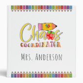 Personalized Teacher Name Classroom 3 Ring Binder | Zazzle
