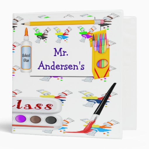 Personalized Teachers Art Class Binder / Planner | Zazzle