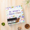 Personalized Teachers Music Class Binder/Planner Binder | Zazzle