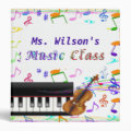 Personalized Teachers Music Class Binder/Planner Binder | Zazzle
