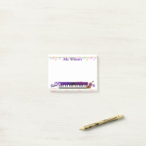 Personalized Teachers Music Class Post-it® Notes | Zazzle