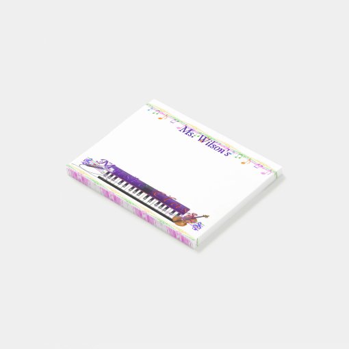 Personalized Teachers Music Class Post-it® Notes | Zazzle