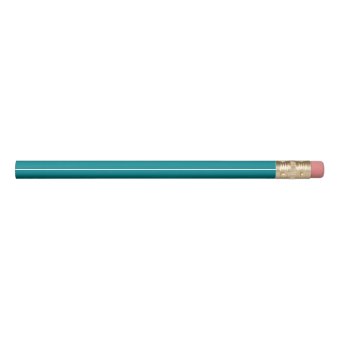 Personalized Teal And White Pencil | Zazzle
