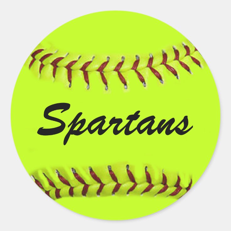 Personalized Team Softball Stickers | Zazzle
