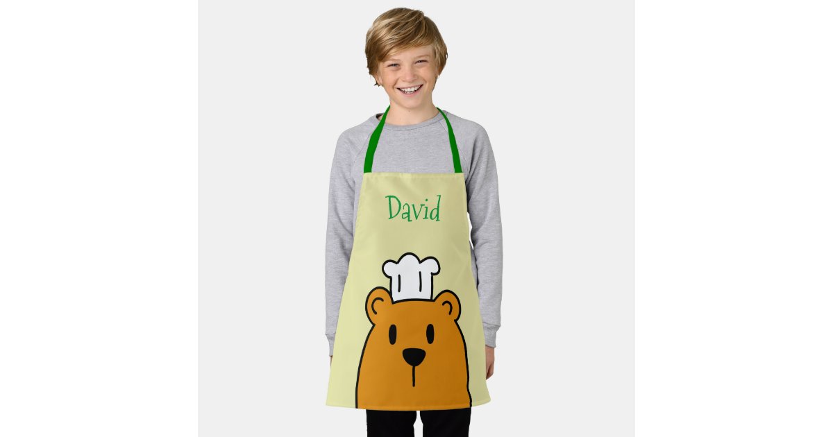 Personalized Teddy Bear Apron For Kids | Zazzle