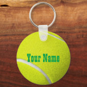 Personalized Tennis Ball Keychain | Zazzle