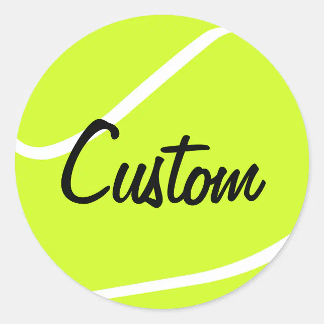 Personalized Tennis Ball Stickers | Zazzle
