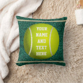 Personalized Tennis Throw Pillow | Zazzle