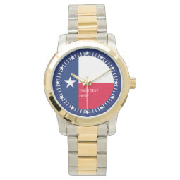 Personalized Texas State Flag watch Design | Zazzle